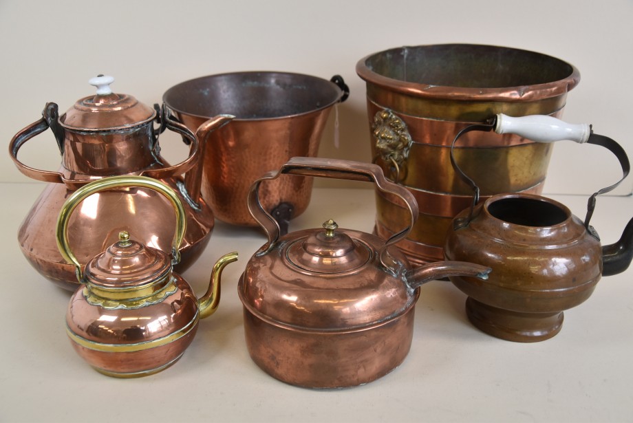 Verzameling roodkoper - Veiling van mooie antiek en authentieke ...