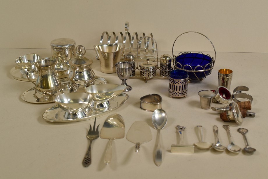 Verzameling tafelzilver - Veiling van mooie inboedel met kunst, antiek ...